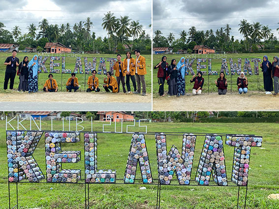 Mahasiswa KKNT ITB Indragiri 2025 Sulap Sampah Plastik Jadi Ikon Baru ...